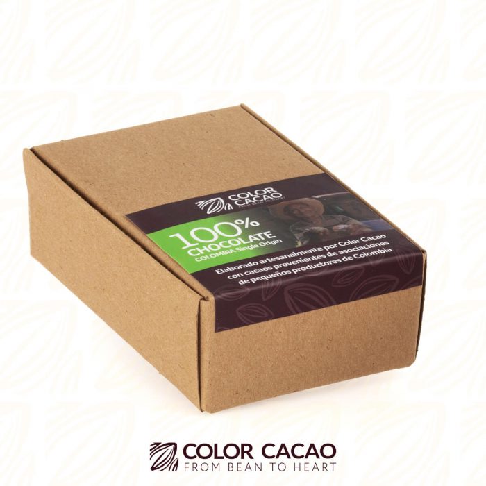 20 Barras de Chocolate de Origen Necoclí 90% - 15g - Color Cacao