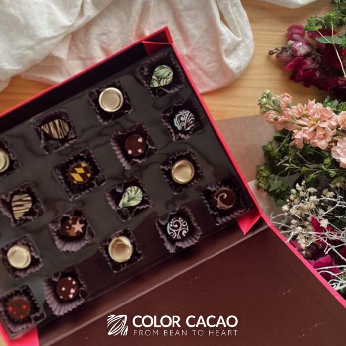 Color Cacao - 19 chocolates con rellenos surtidos - 120g